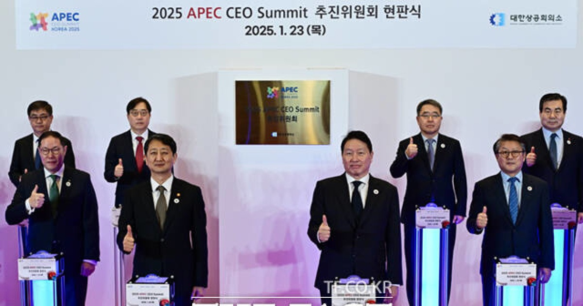 삼성·SK·현대차 등 주요기업 CEO APEC 서밋 추진위원회 출범 [TF사진관]