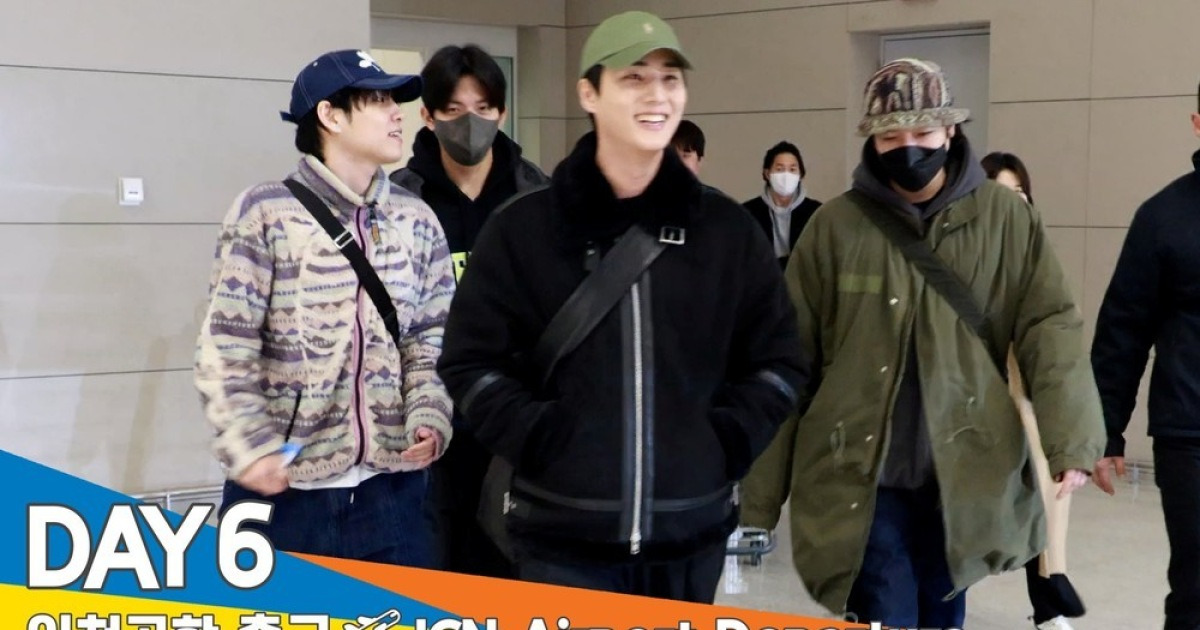 데이식스(DAY6), 설렘 가득한 밝은 미소 (출국)[뉴스엔TV]