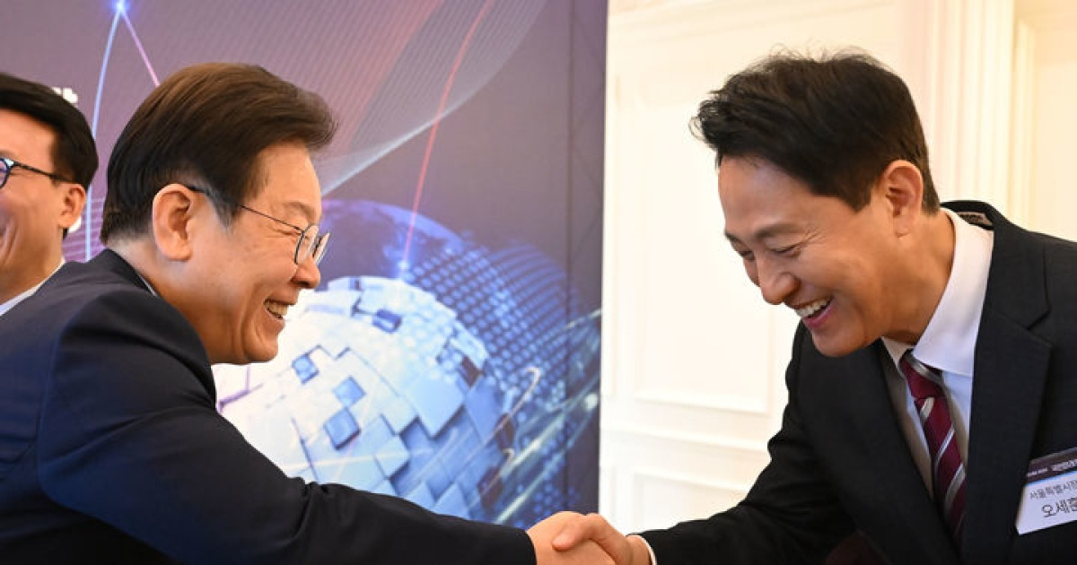 가상 양자대결…이재명 41% vs 오세훈·홍준표 41% [엠브레인퍼블릭]