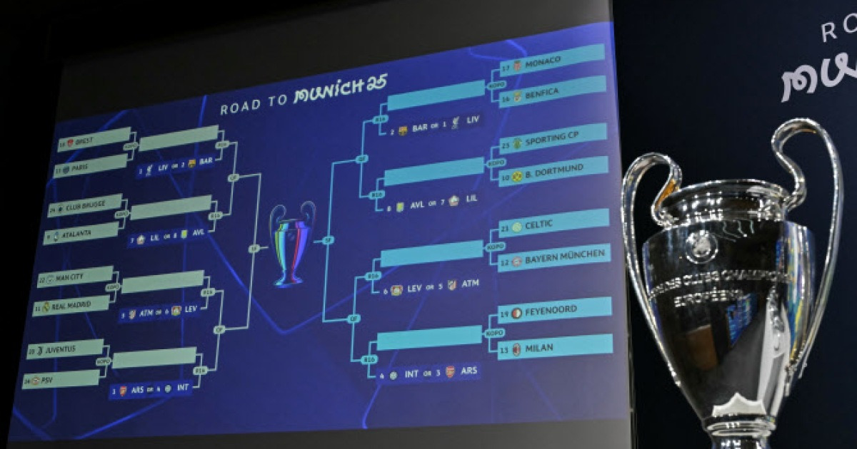김민재vs양현준, UCL 16강 PO서 격돌... 맨시티vs레알 대진 성사