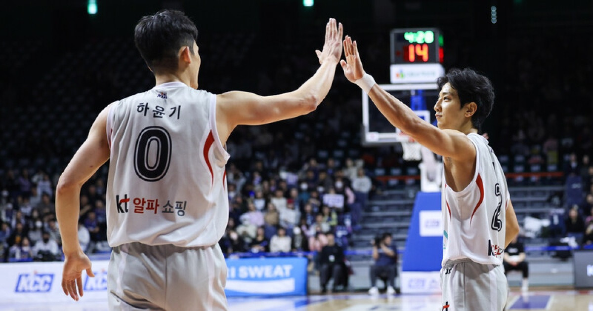 [BK 리뷰] ‘3P 16개’ KT, KCC 완파하고 시즌 20승