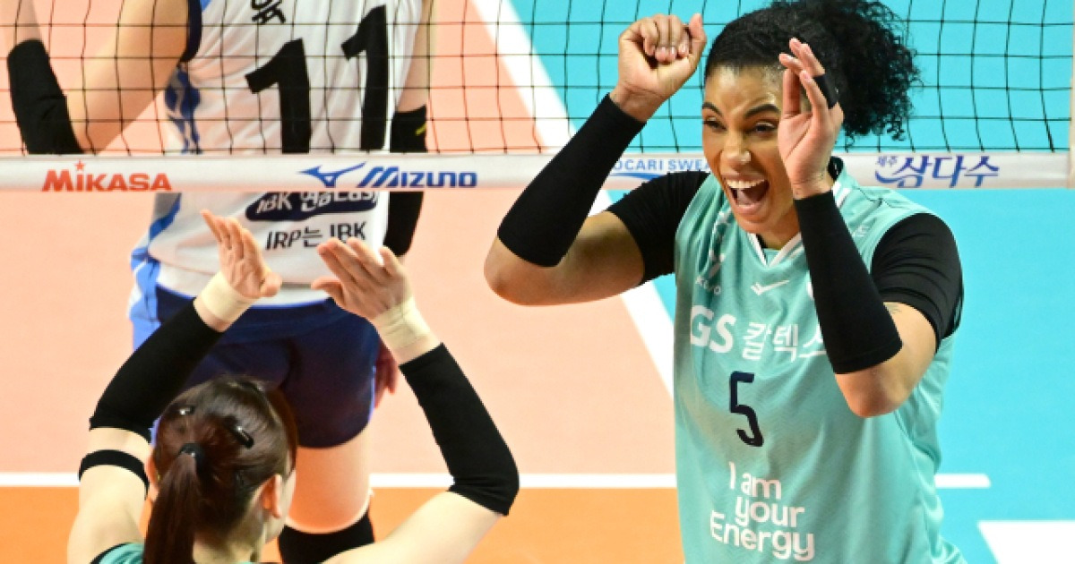 쿠바 괴물 55점→2일 休→29점, '338일 만에 선발' 국대 세터 만점 지휘…GS 탈꼴찌 희망, IBK 봄배구 멀어진다 [MD장충]