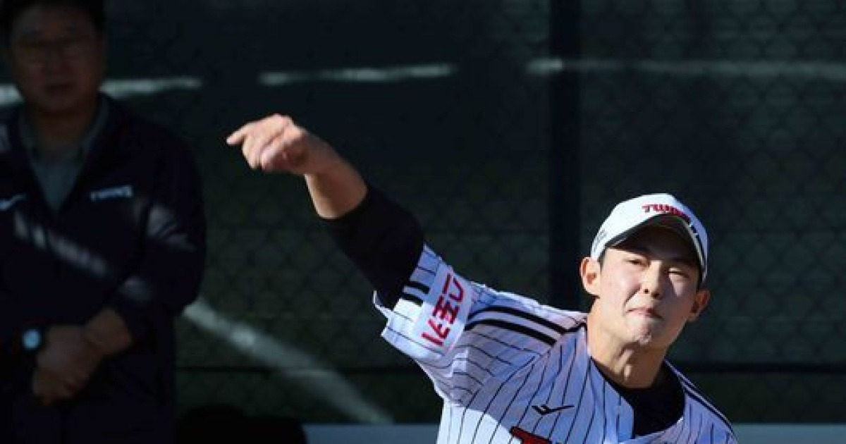 ‘156km’ 차명석 단장 혈압과 같은 숫자, 1R 신인의 꿈은 크다 “160km와 영구결번”