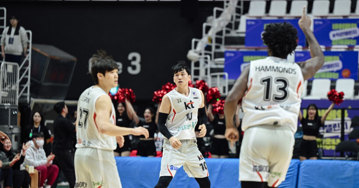 [EASL] ‘팀 3점슛 18개’ KT, 산 미구엘 완파… 조별 예선 4위로 EASL 여정 마침표