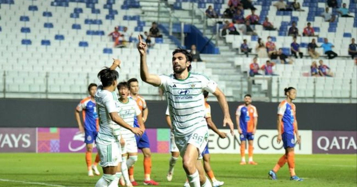'콤파뇨 2골 터졌다' 전북, ACL2 포트전 4-0 완승... 16강 1차전 주인공 [오!쎈방콕]
