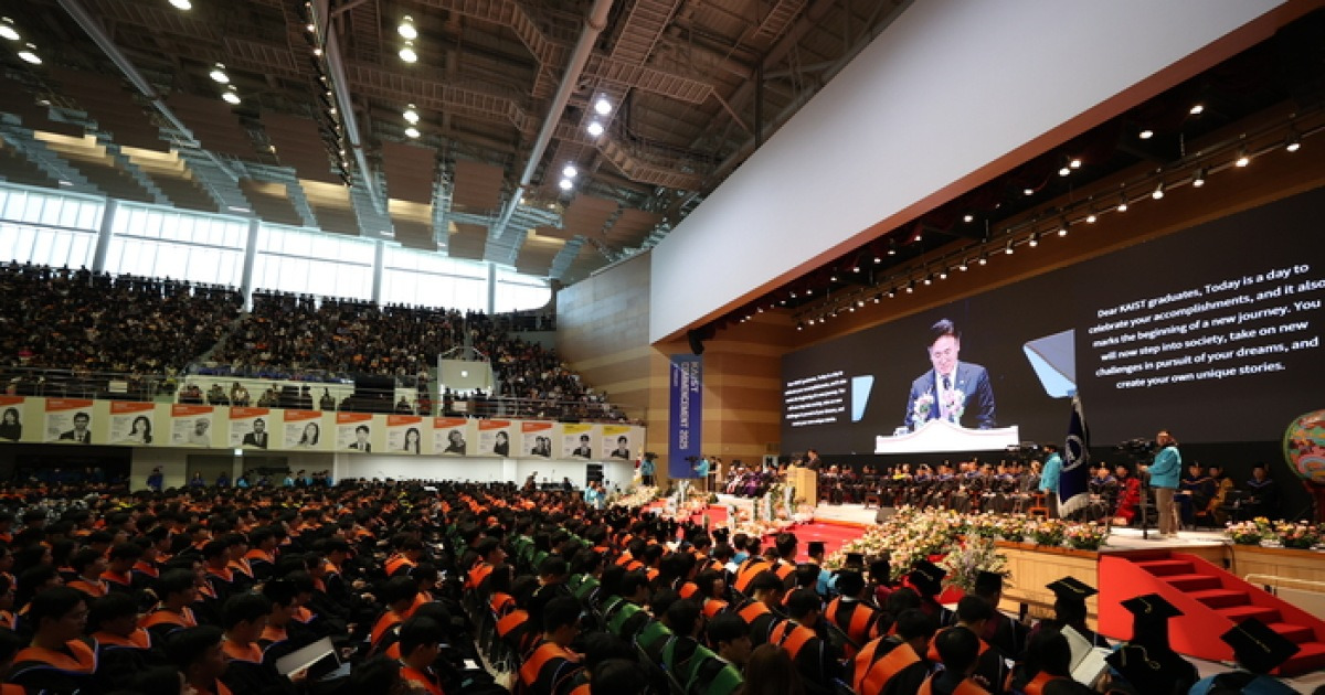 KAIST, 2025년도 학위수여식 개최…3144명 학위 수여