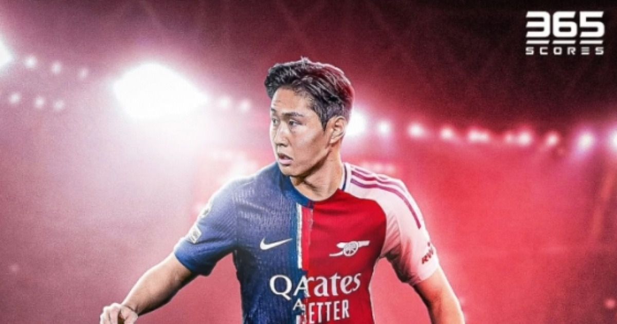 PSG, 끝내 이강인 포기→아스널에 내준다 "방출명단에 'LEE' 확인"... 이적료 660억에 흔들린 듯 "EPL서 뛰어"
