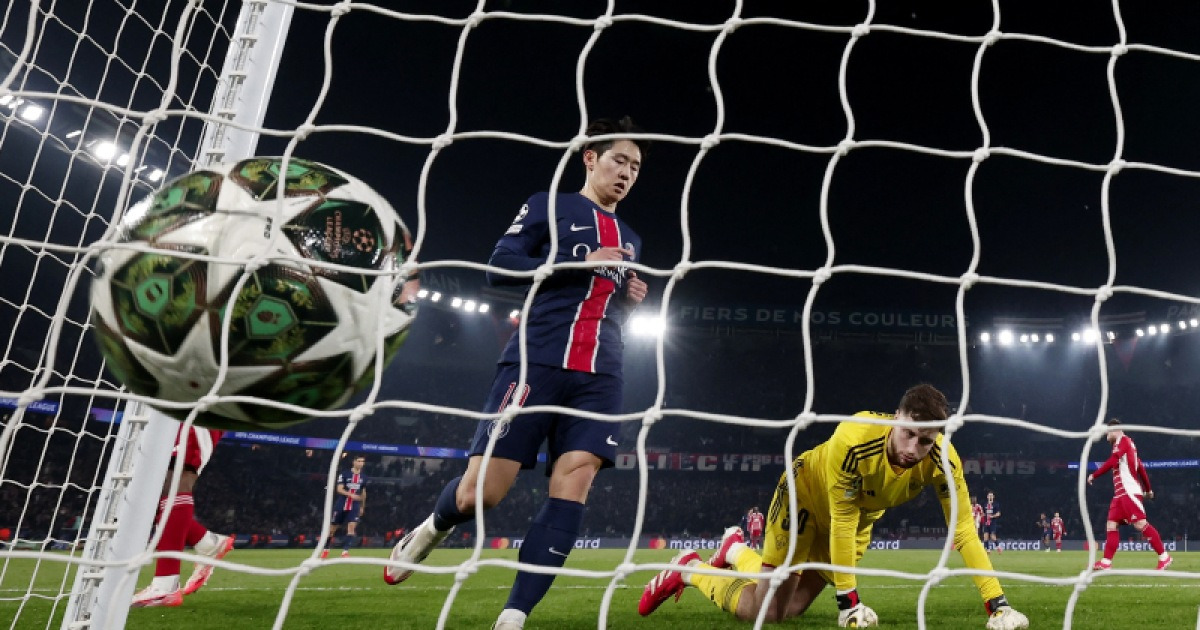 ‘LEE 30분→1기점 활약’ PSG, UCL 16강 진출…합계 10-0 완파