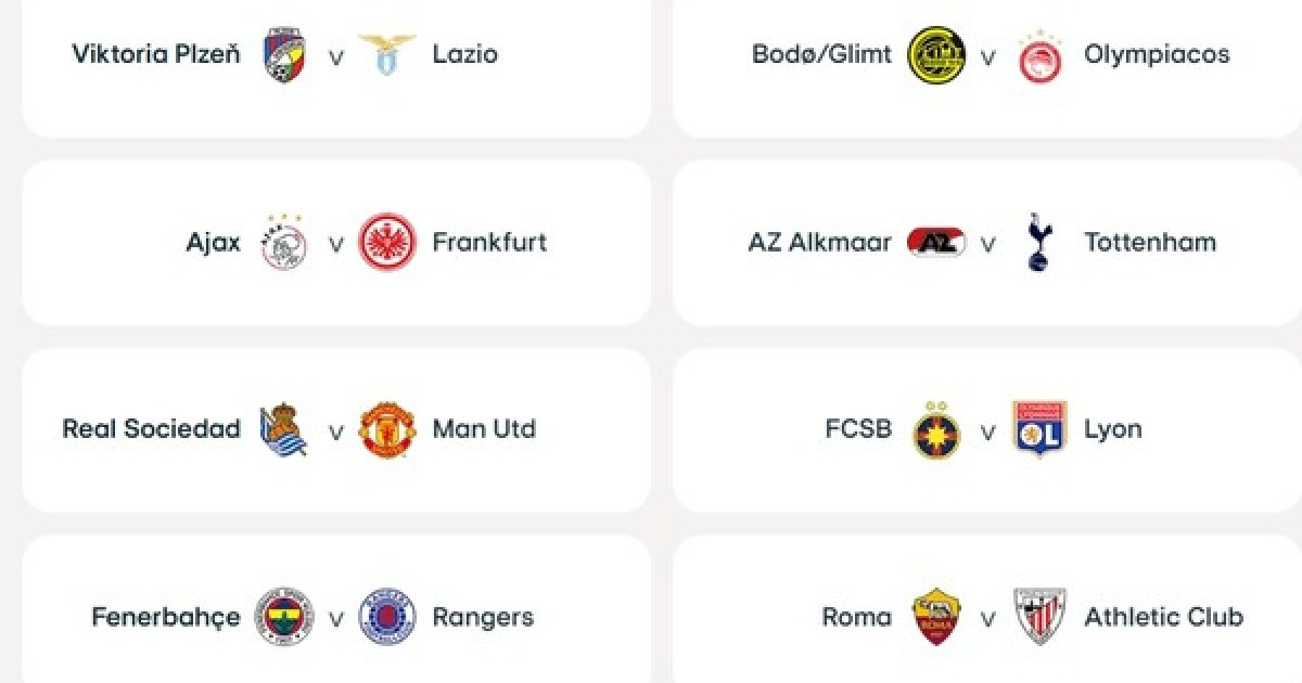 손흥민, 쿠보 피했다! AZ와 UEL 16강 맞대결… 맨유가 소시에다드와 [UEL 16강대진]