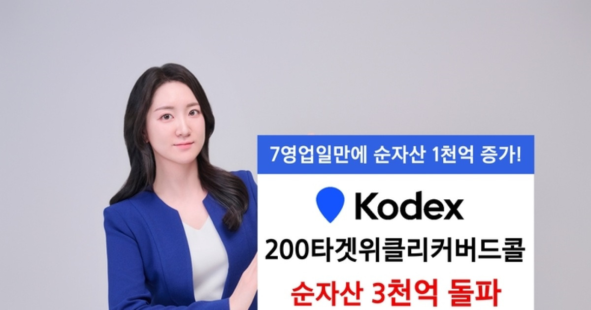 KODEX 200타겟위클리커버드콜, 7영업일만에 1000억원 증가