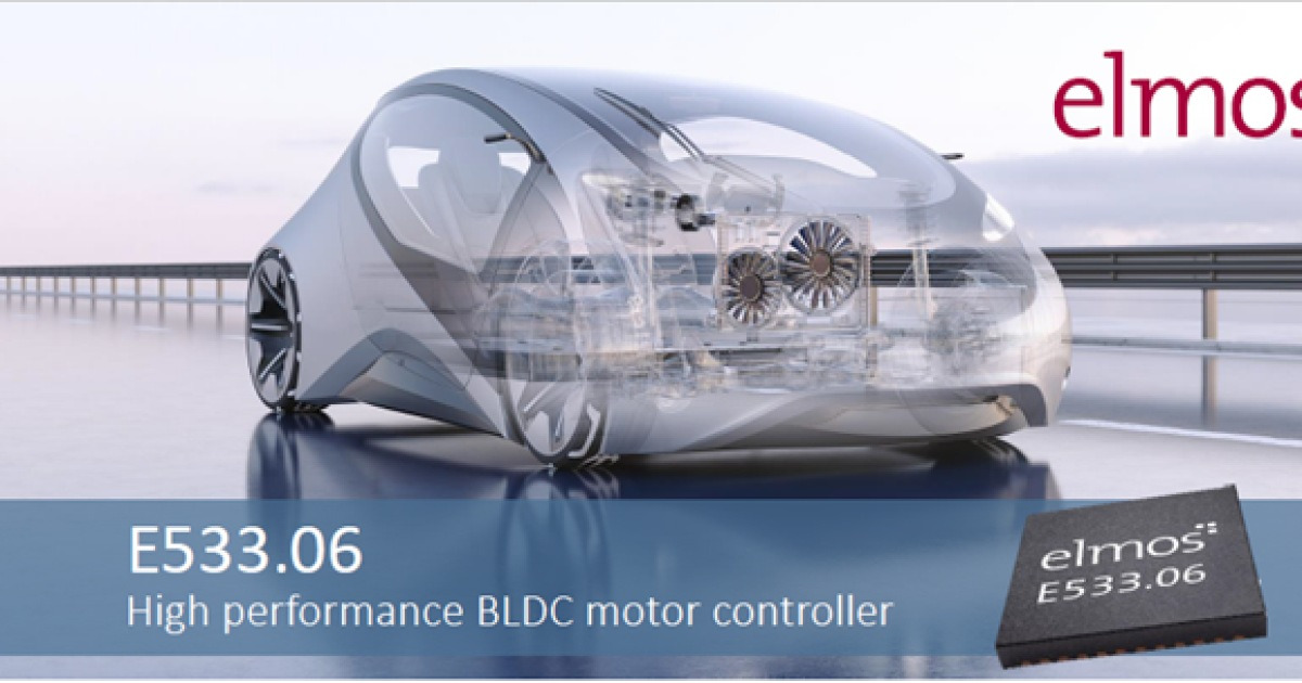 엘모스, 하이 퍼포먼스 BLDC 모터 컨트롤러 제품 'E533.06' 선보여