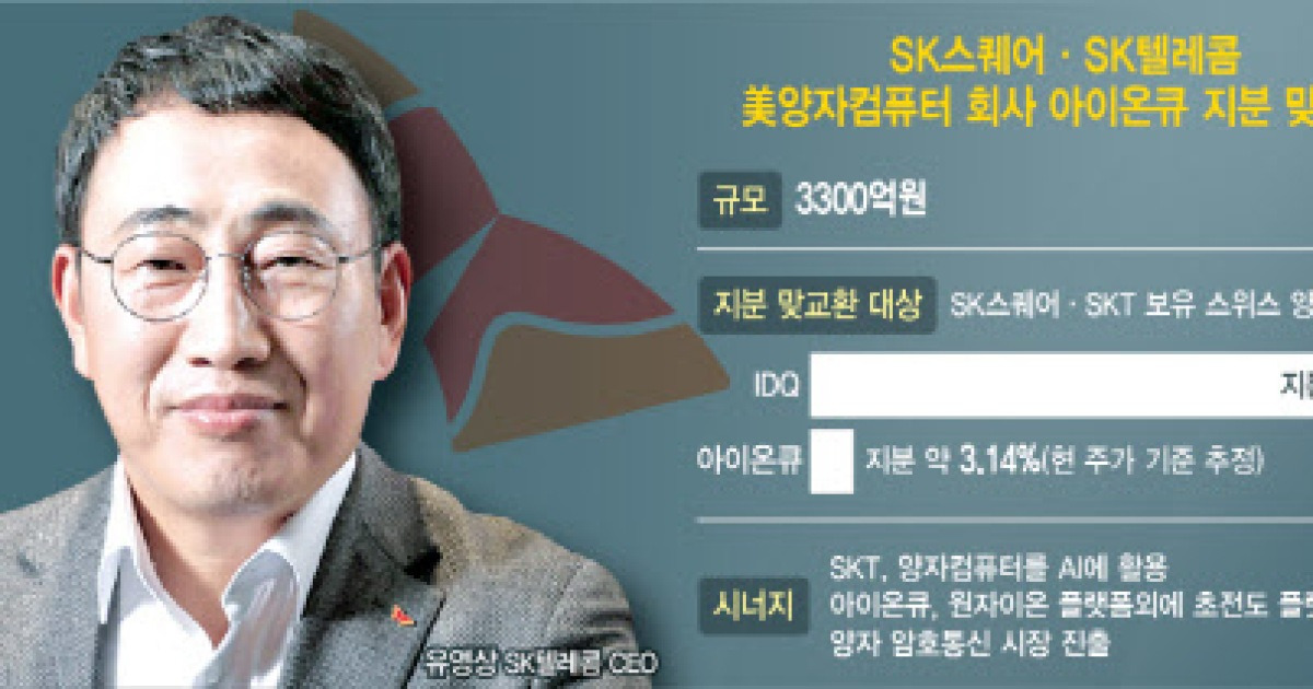 “마음이 통했나”…SK, 아이온큐와 3300억 지분 맞교환(종합)