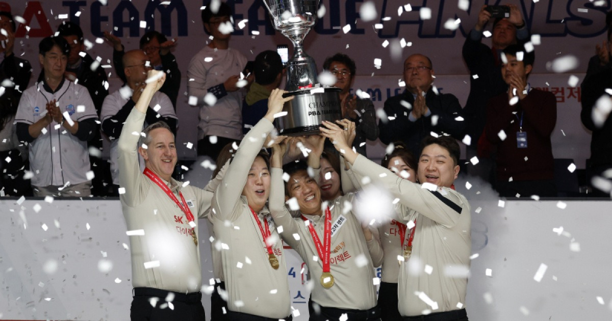 ‘반전 없었다’ SK렌터카, PBA 팀리그 파이널 첫 우승…우리금융캐피탈에 4승 1패→레펀스 MVP