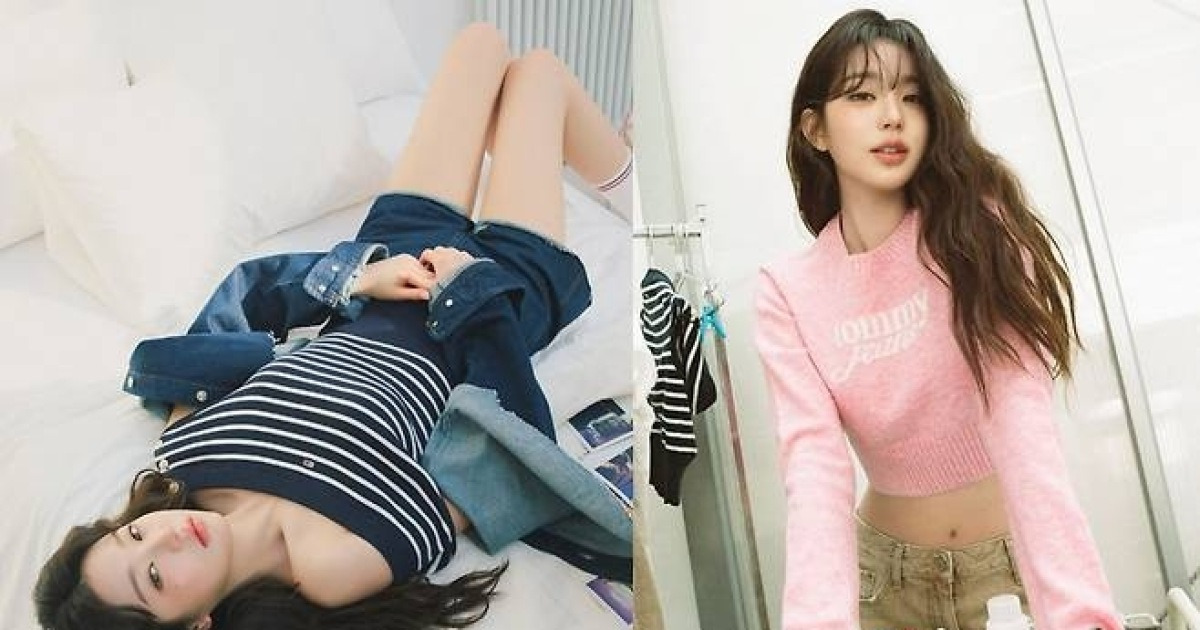 장원영, 각도 따윈 의미없어! ‘173cm 45kg’ 실감나는 여신핏 데님 미니스커트룩