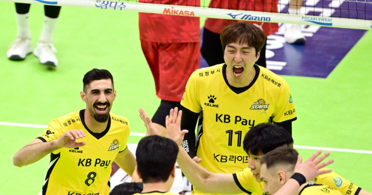 KB손해보험, 한국전력에 압승하며 최다 9연승 기록 돌파...IBK는 6연패 탈출 (종합)