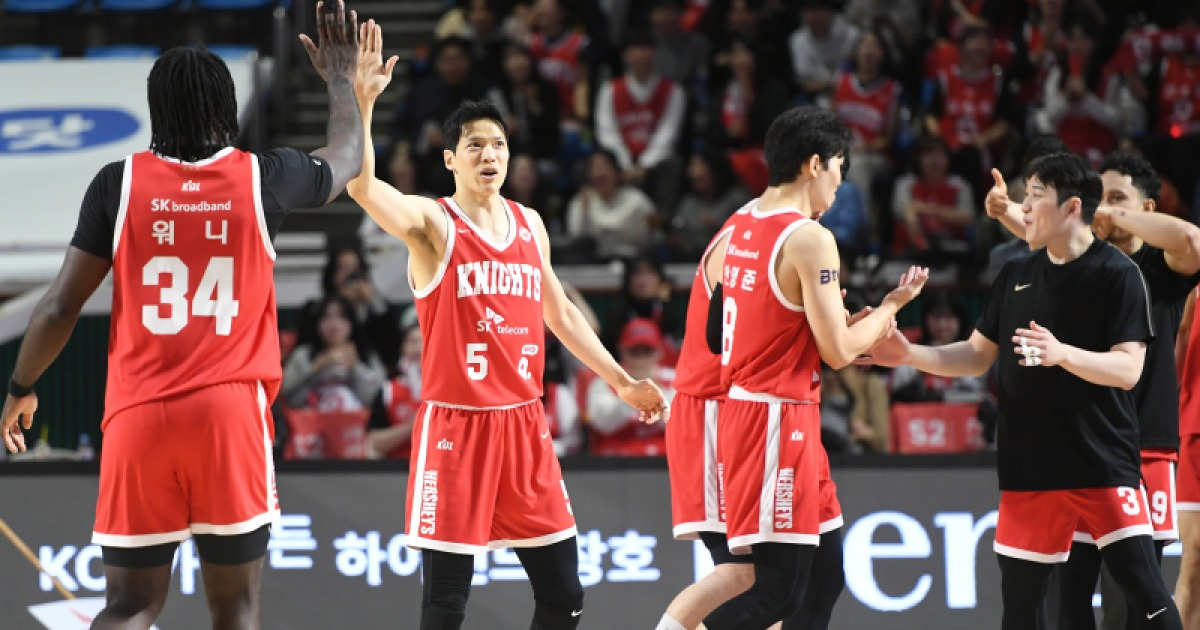 SK 정규리그 우승 보인다, KCC 10연패 수렁…KT·한국가스공사도 연승 가도