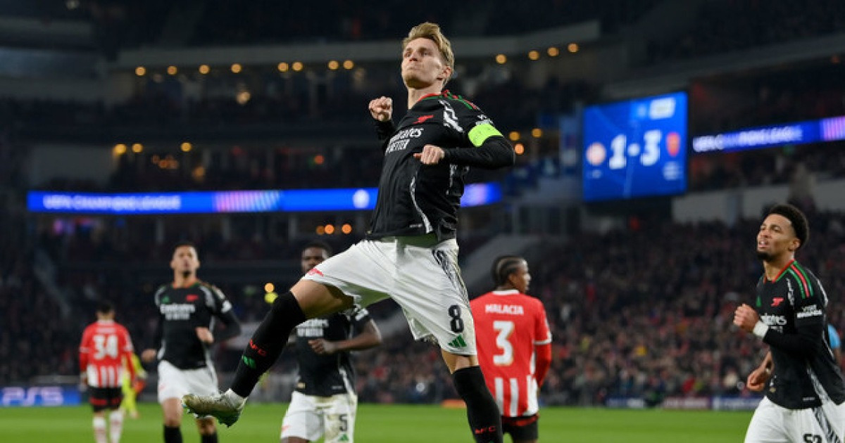 "아름답고 특별한 밤입니다"...'2G 무득점 침묵→UCL 토너먼트 첫 7골' 아스널의 大반등!