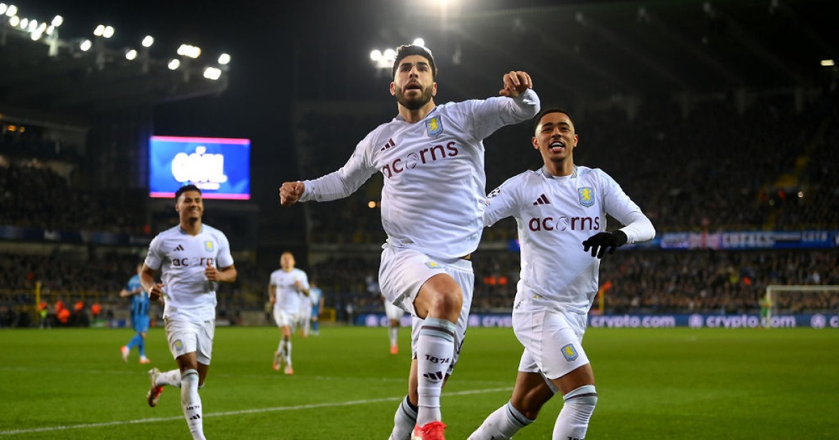 ‘에메리 매직’ UCL서도 계속! ‘88분 아센시오 PK 쐐기골’ 빌라, 브뤼헤 원정 3-1 승···8강 기선 제압 성공[UCL 리뷰]