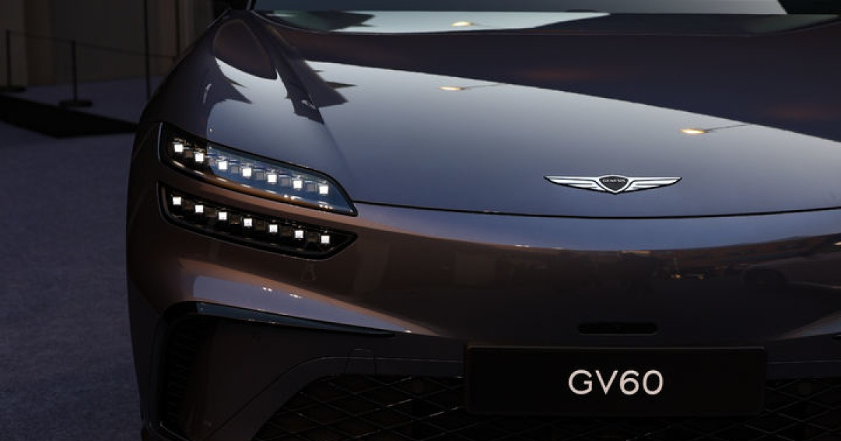 '역동적인 우아함' 제네시스 GV60 3년 5개월 만에 부분변경 모델 출시 [뉴시스Pic]