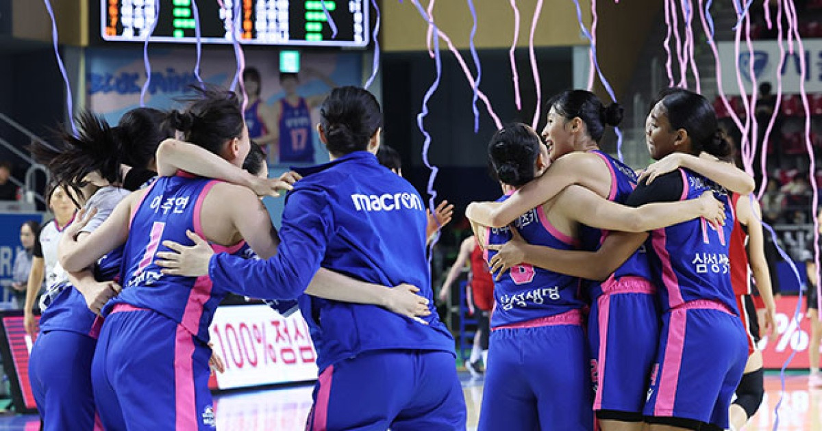 여자농구 삼성생명, 2패 뒤 2승…BNK 꺾고 PO 최종 5차전으로