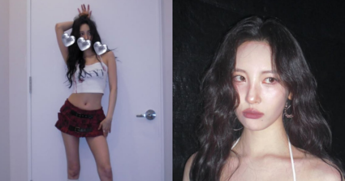 '167cm 45kg' 선미, 바비인형 비주얼…쭉 뻗은 각선미 눈길