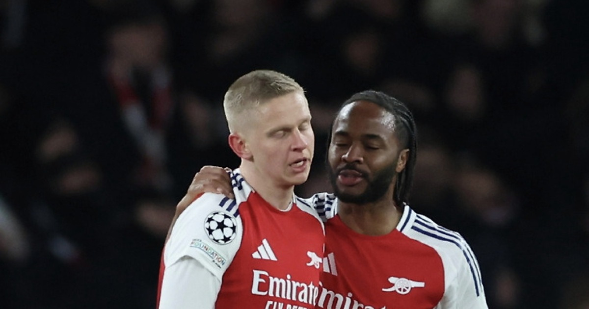 ‘스털링 2도움’ 아스널, PSV와 2-2 무승부→합계 9-3으로 UCL 8강 진출