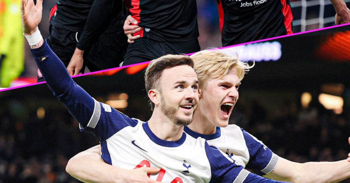 [오피셜] 'PL 최다골 2위' 토트넘의 UEL 8강 상대, '분데스 최다골 3위' 프랑크푸르트