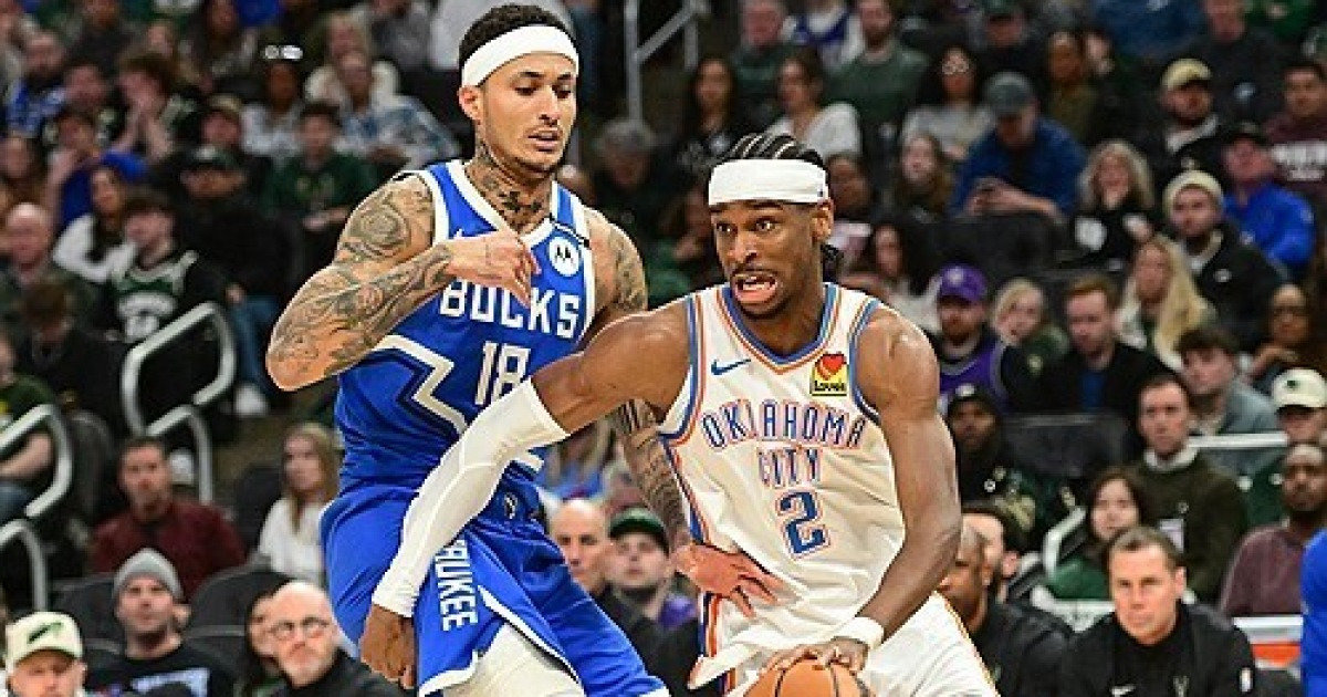 [NBA] ‘SGA·하텐슈타인 55점 합작’ OKC, 아데토쿤보 트리플더블 밀워키 제압