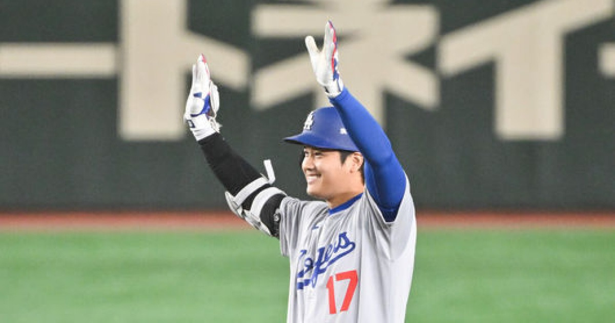 '173km→174km' 오타니 총알 멀티히트+'158km' 야마모토 역투...4만2365명 도쿄돔 열광시킨 다저스 개막전, 이마나가의 컵스 완파 [도쿄시리즈 리뷰]