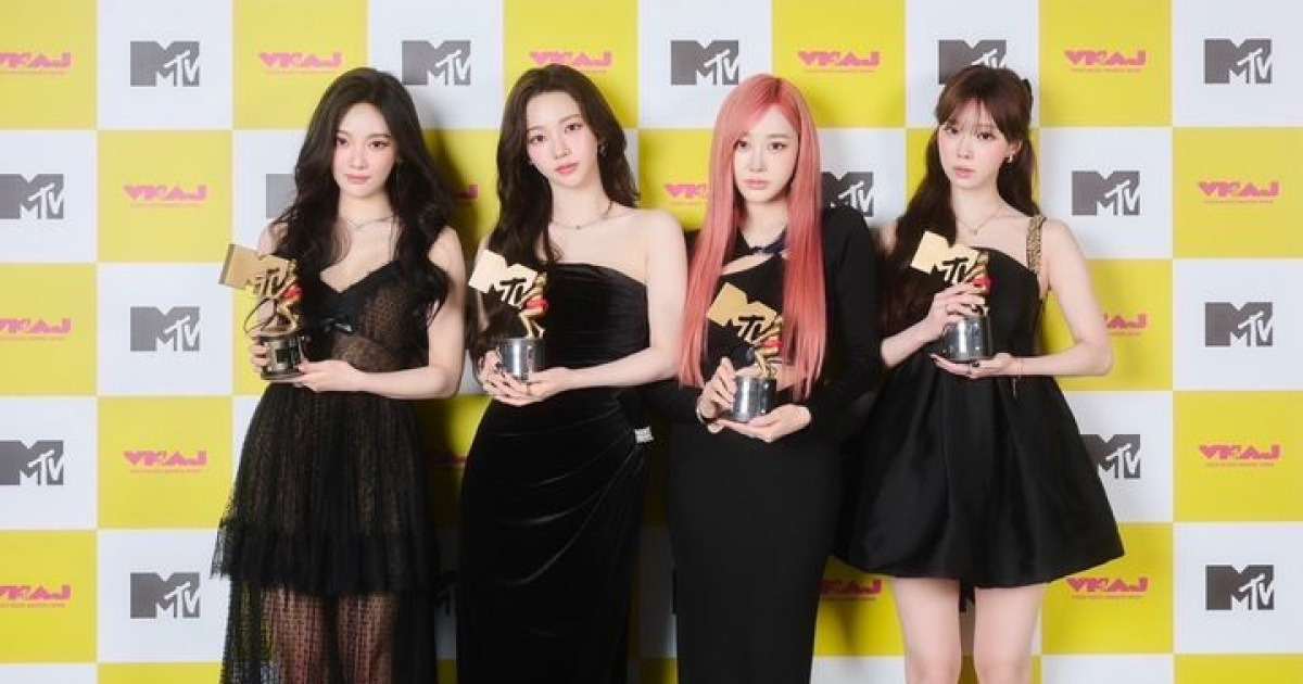 에스파, 日 MTV 'VMAJ' 女 첫 4관왕…XG 2관왕·플레이브 'K-스타 루키'