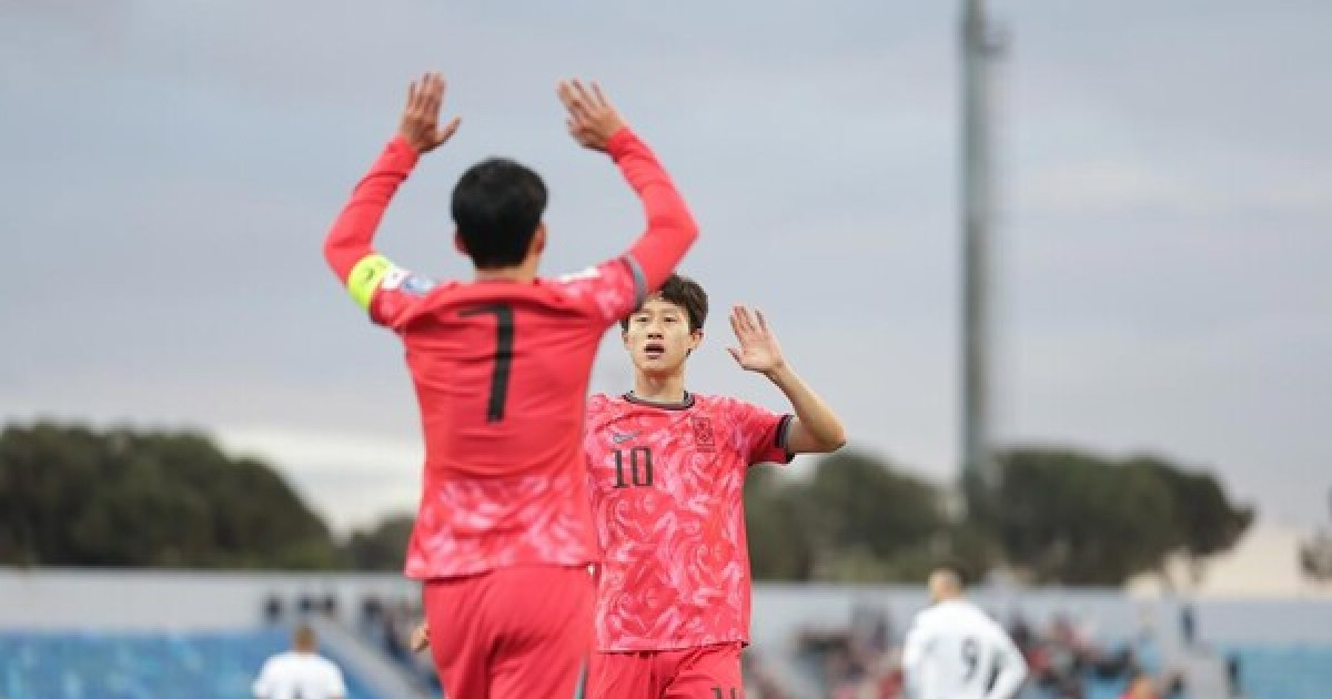 [442.live] 92라인 합작골! '캡틴' 손흥민 코너킥→'부주장' 이재성 요르단전 2연속 득점...한국 1-0 리드