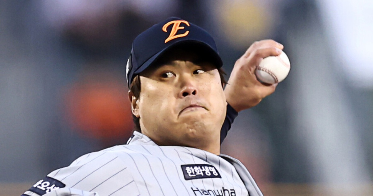 '148km' 류현진 38세 맞아? LG 막강타선에 무사사구 괴력투…하지만 1승은 없었다