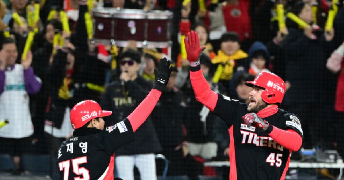 "시환이가 쳤으면" 채은성 꿈 이뤄지지 않았다, KIA 외인 타자가 역사에 남는다…한화 1선발 153km 강속구 공략 [MD대전]