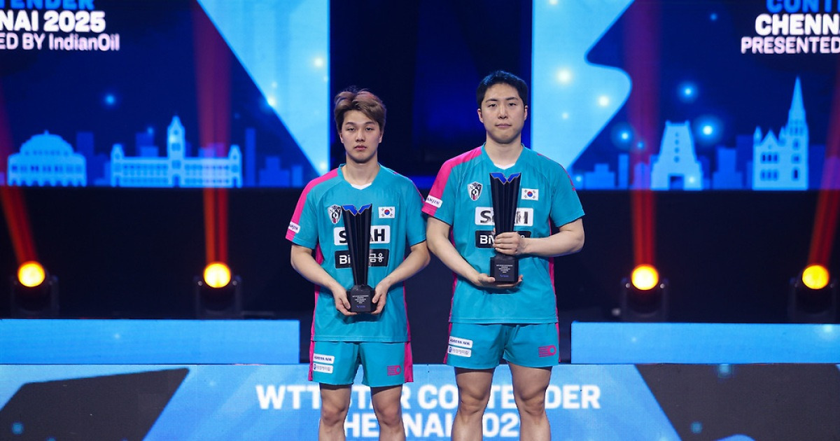 임종훈-안재현 조, 일본 꺾고 WTT 스타 컨텐더 남자복식 우승