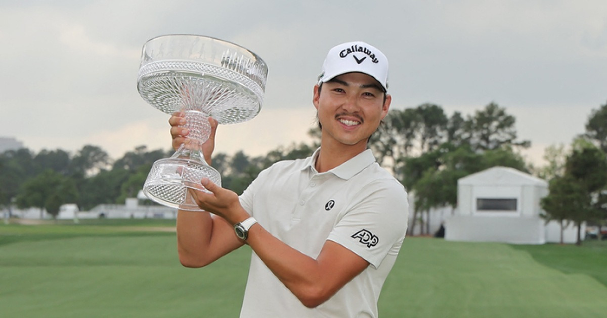 이민지 동생서 PGA 챔피언···55전 56기 이민우 첫 우승 포효