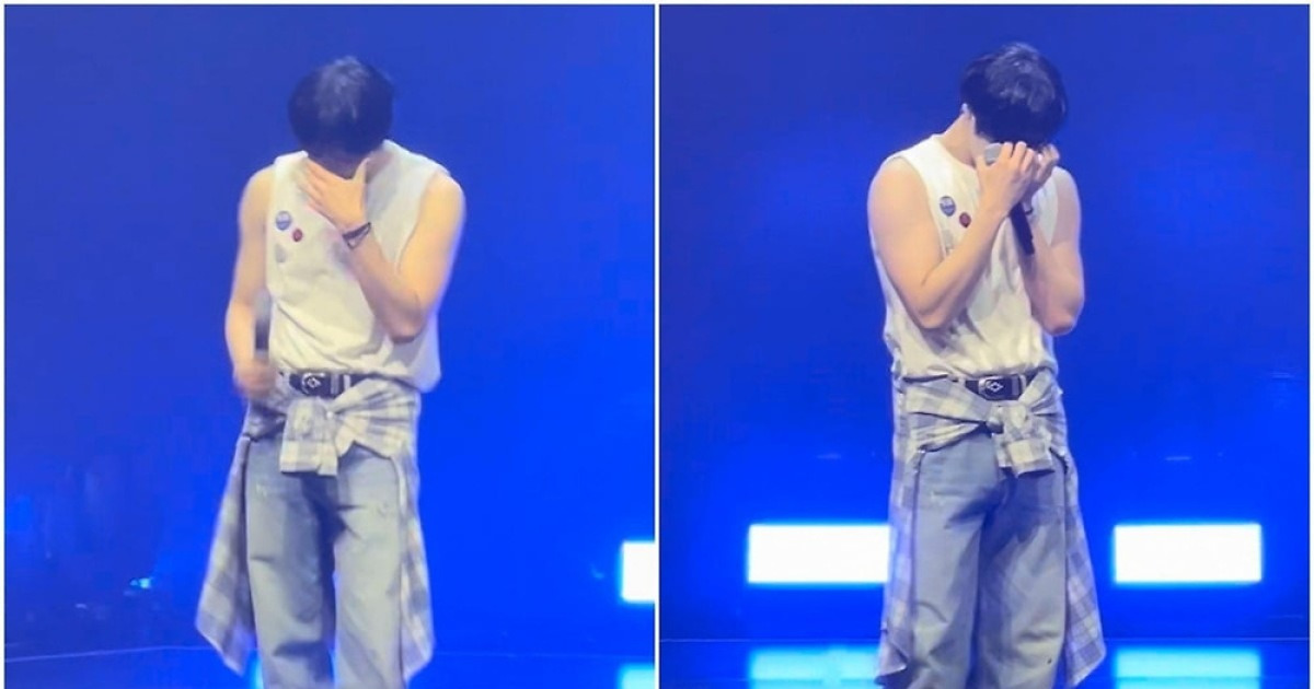 "배진영 보고 싶어"…탈퇴 후 4인조 된 CIX, 첫 단독 콘서트서 폭풍 오열 [TEN이슈]