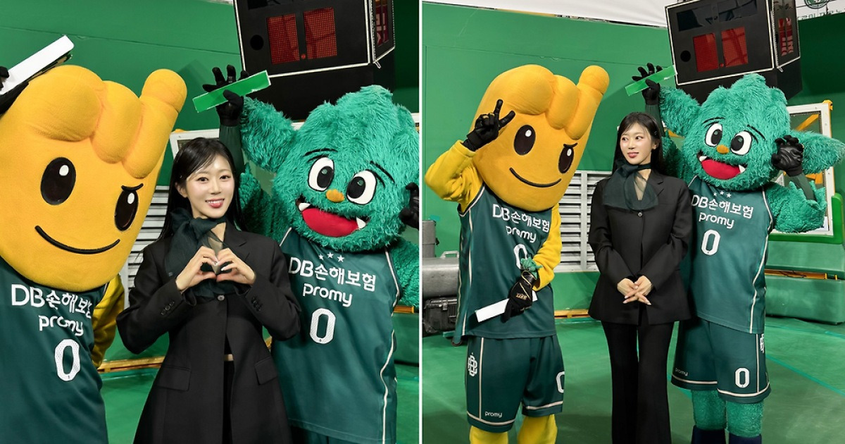 ‘미스트롯3’ 복지은, 농구장 달궜다! DB-KCC전 애국가 제창