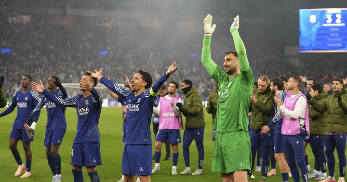 PSG, 1·2차전 합계 5-4로 빌라 꺾고 UCL 4강 진출…이강인은 벤치