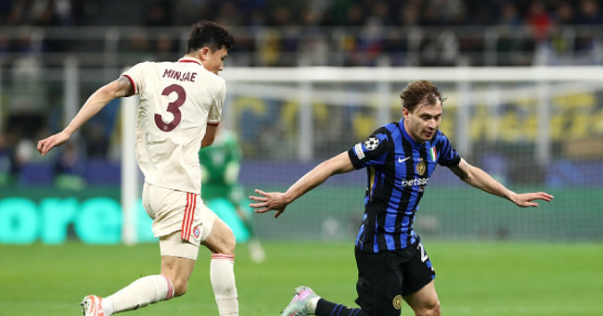 [UCL 리뷰] '김민재 65분' 뮌헨, 인터 밀란 원정서 2-2 무승부→합산 스코어 3-4로 탈락