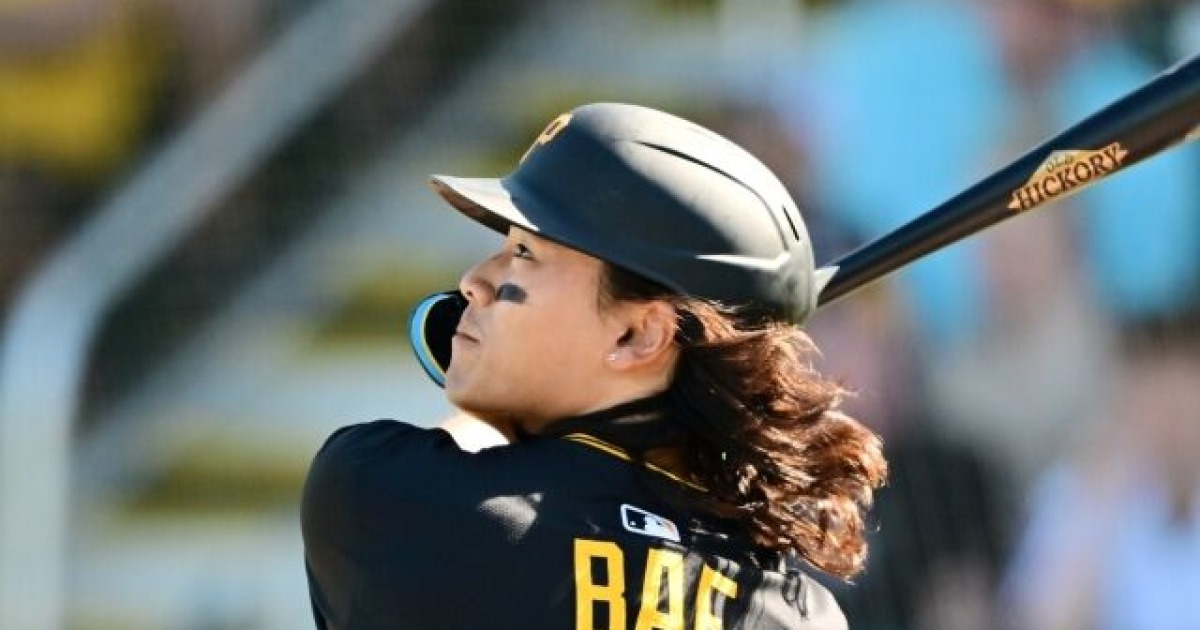 前 KBO 13승 투수 폭격한 배지환의 미친 존재감…3안타 4득점 1볼넷 1도루 '폭주'