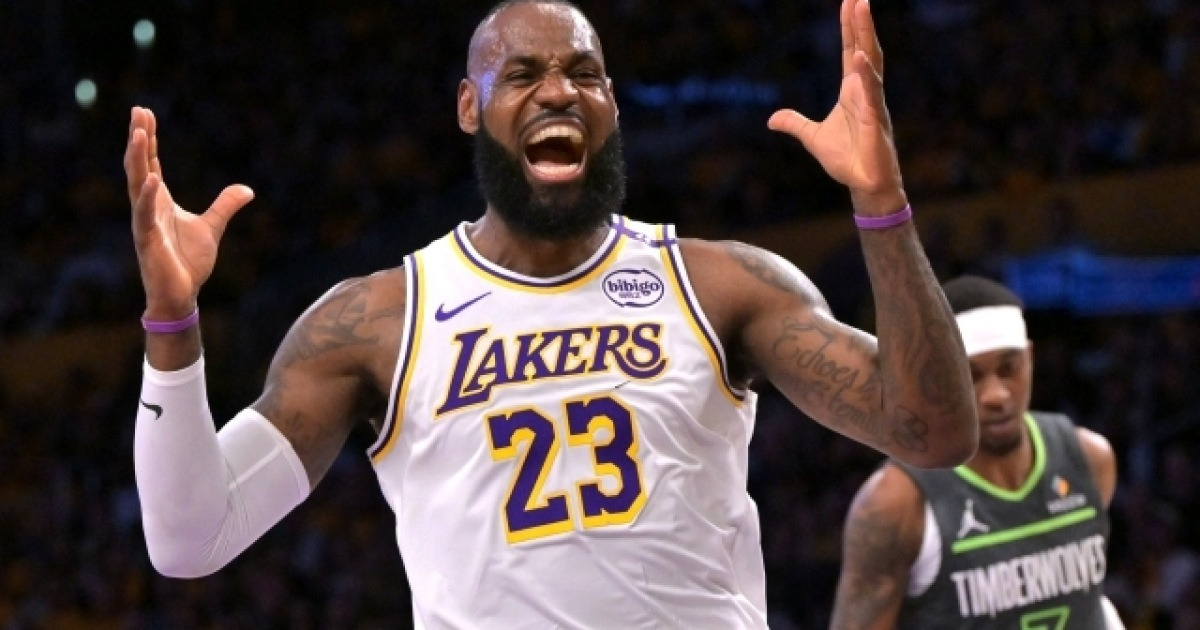 ‘르브론 멸망’ 돈치치만 보인 LAL, ‘앤트맨’ 폭발한 MIN에 치욕의 22점차 대패…심각한 PO 출발 [NBA PO]