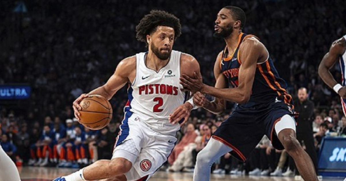 [NBA PO] '33점 더블더블 폭발' 커닝햄, 뉴욕의 왕 이겨냈다…DET는 시리즈 균형 맞춰