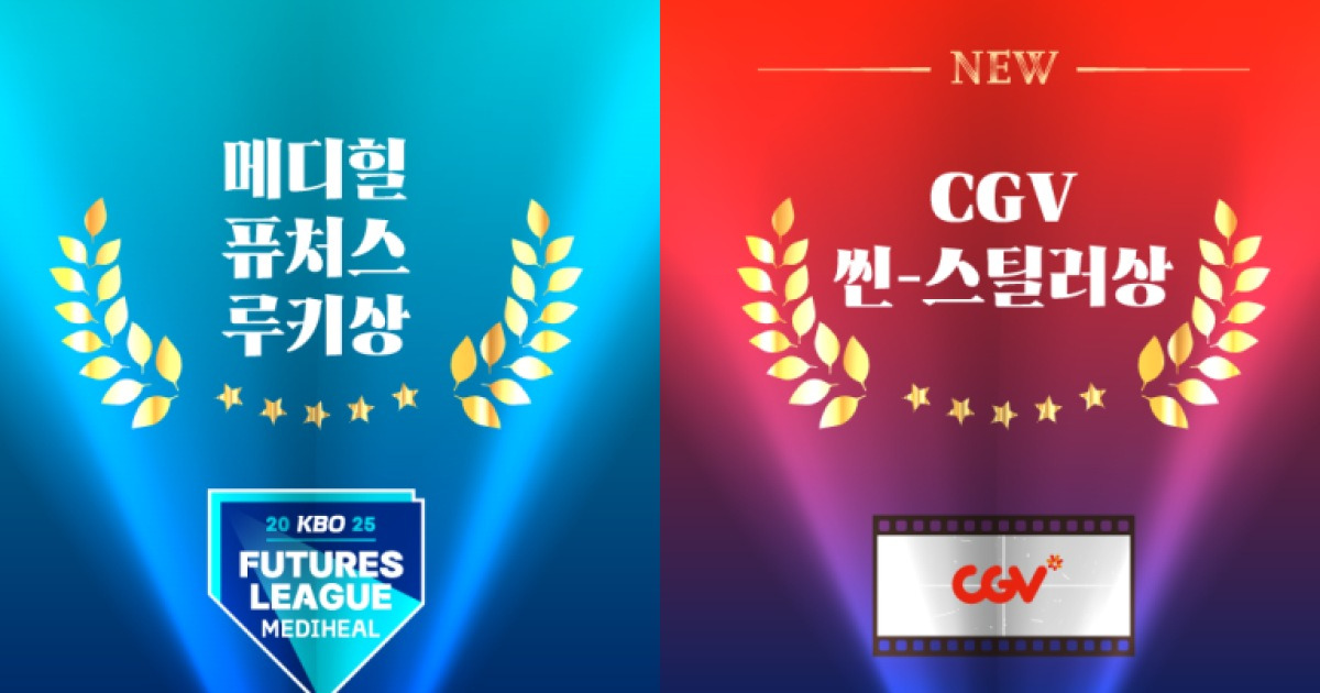 신한 SOL뱅크 MVP, 쉘힐릭스플레이어, 메디힐 퓨처스 루키상, CGV 씬 스틸러까지...KBO 월간 시상 4개 부문으로 확대