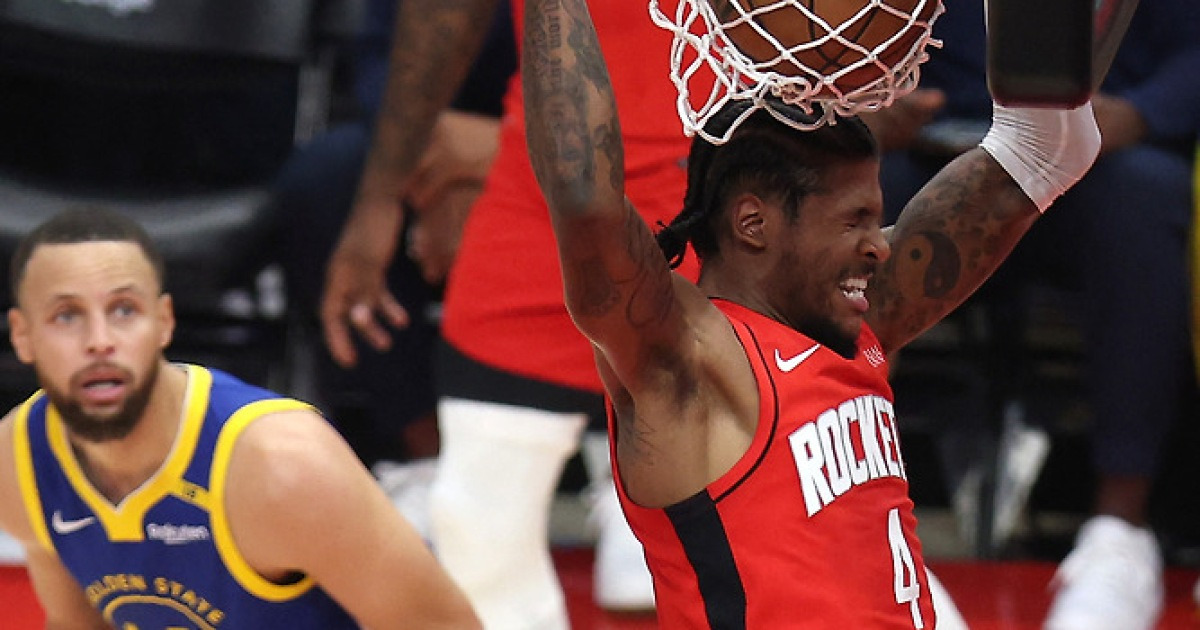 ‘1차전 7점→2차전 38점’ 확 달라진 그린, 휴스턴을 살렸다···‘버틀러 부상 악재’ GSW 꺾고 PO 1승1패 ‘원점’