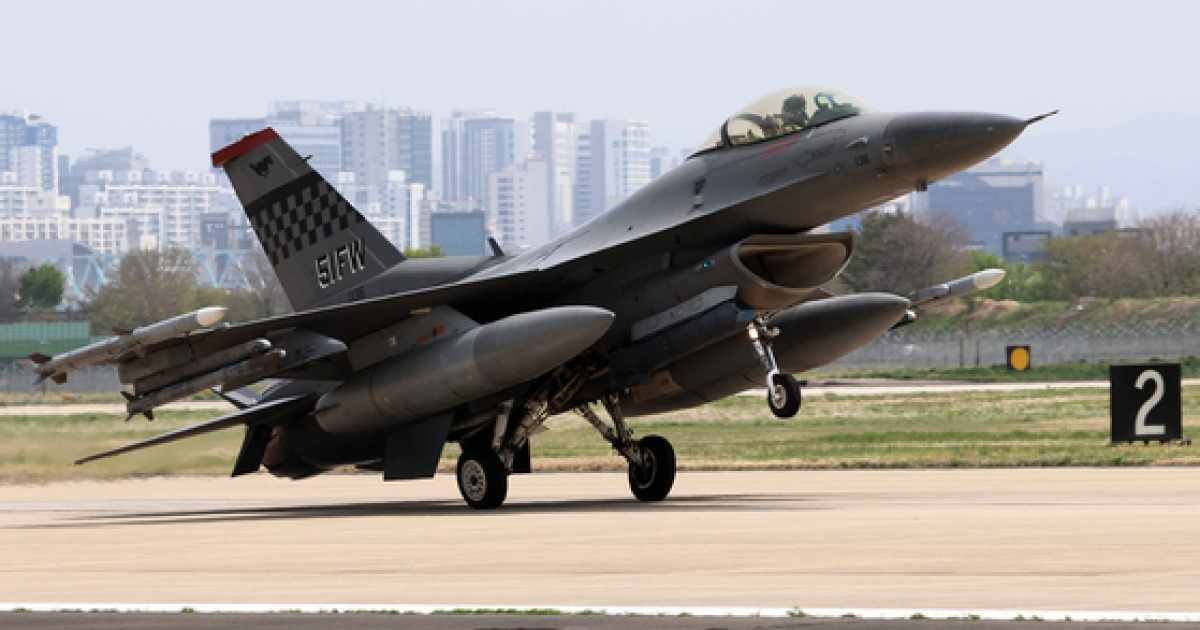 미 7공군, F-16 31대 보유 '수퍼 비행대대' 오산에 2번째 창설