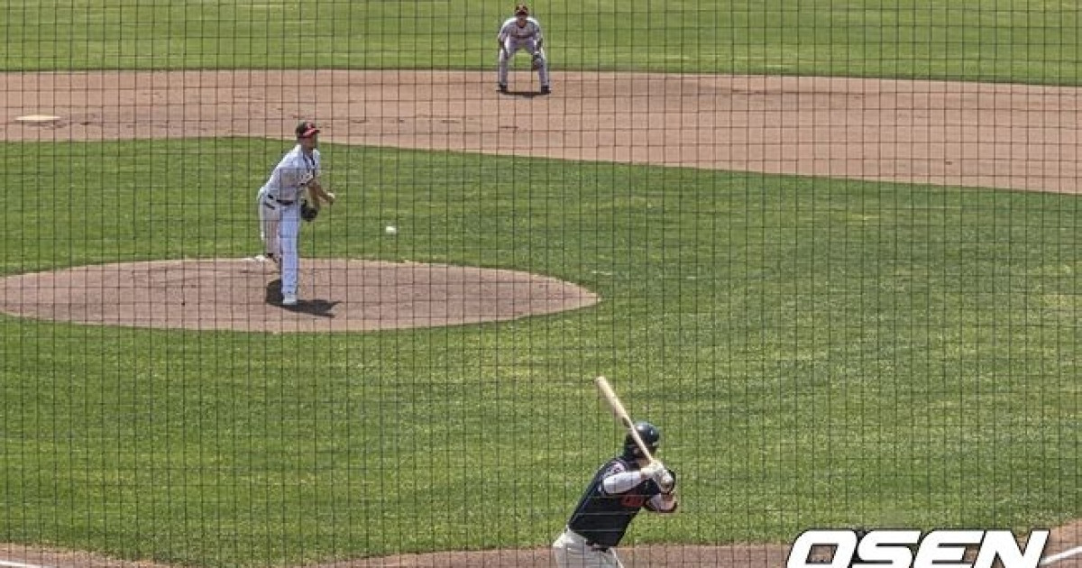 '땅볼-땅볼-땅볼-뜬공-홈런-땅볼-삼진' 엘동원 대체 선수 코엔 윈, '최고 145km' 2이닝 1실점...땅볼 능력 돋보이네 [오!쎈 이천]