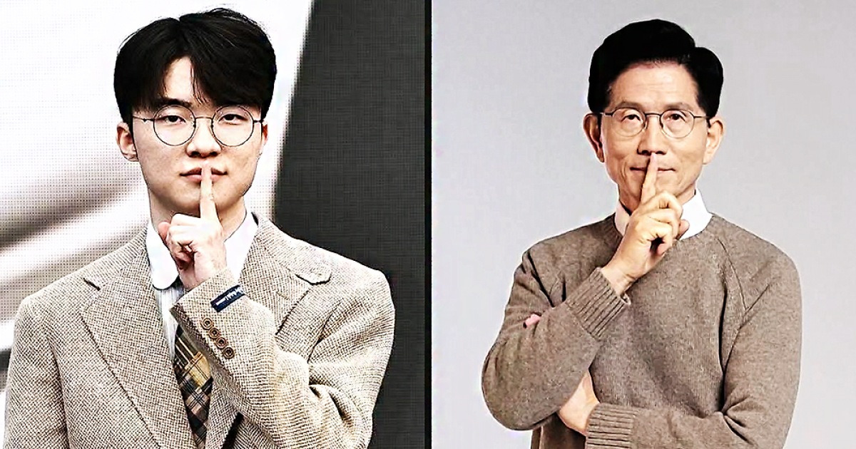 김문수 '페이커 포즈' 사진 논란에…소속팀 T1도 나섰다 [소셜픽]