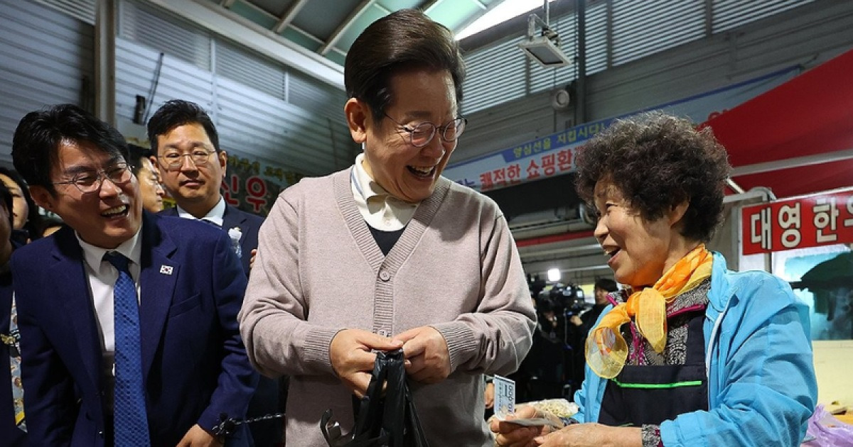 이재명, TK 민심 잡기 총력…"색깔 말고 일할 머슴 골라달라"
