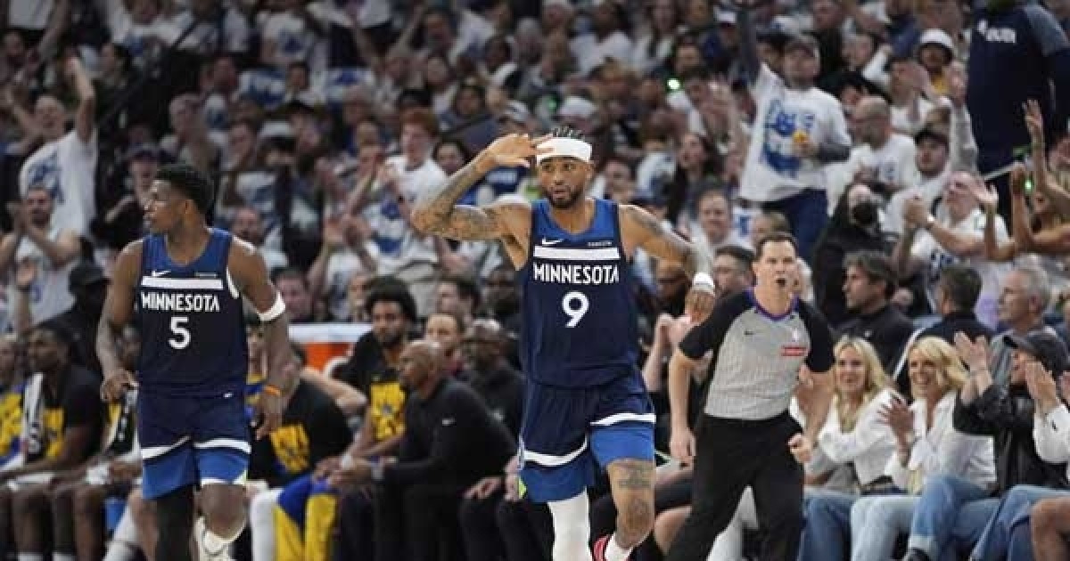 ‘터져라 3점!’ 외곽 살아난 미네소타, GSW 잡고 승부 원점 [MK현장]