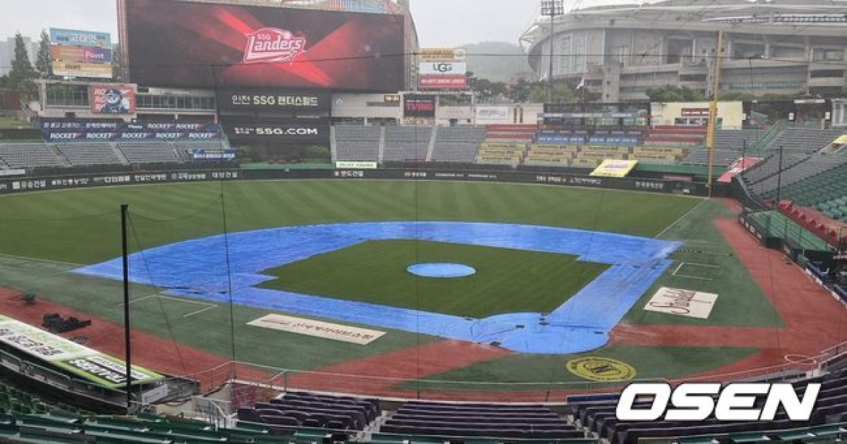 KIA-SSG 더블헤더 1차전 우천취소, 2차전 오후 5시 시작…11일 더블헤더 열린다